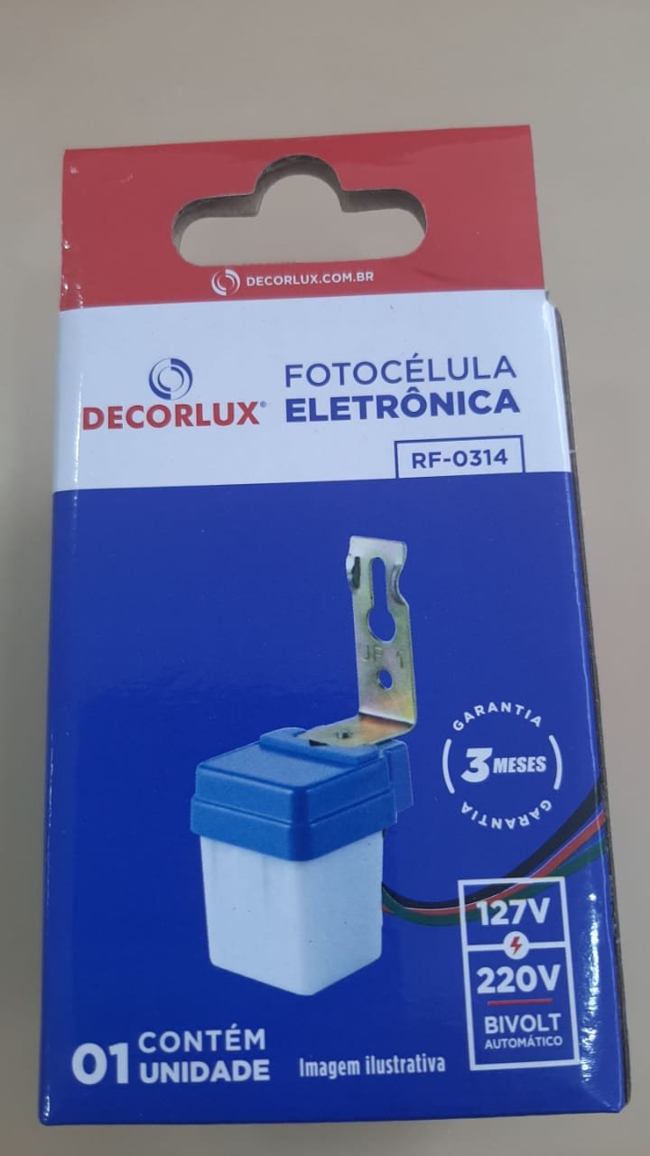 8 X Relé Fotoelétrico Fotocélula Completo Bivolt 1200W